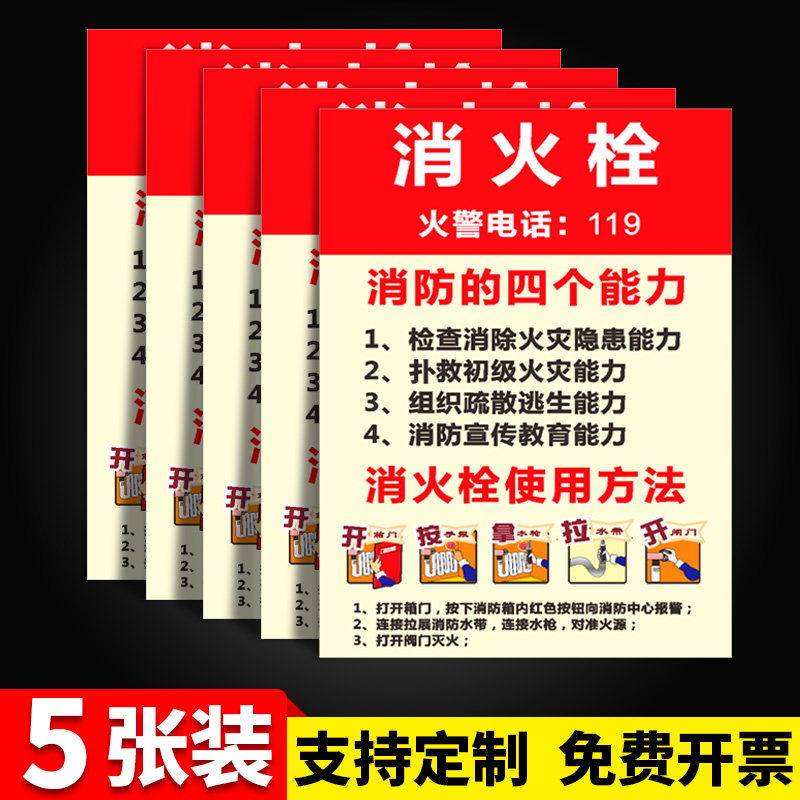 [USD 6.85] Fire extinguisher hydrant fire hydrant using method sticker ...