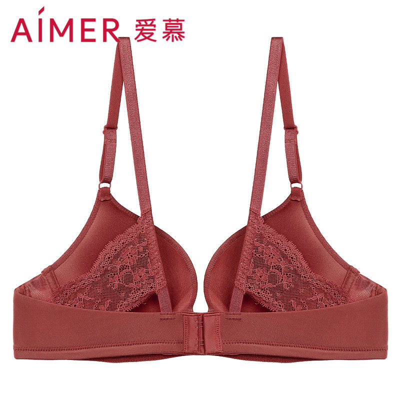 AIMER Lingerie Woman Red Ben Year City Light Shadows Thick and Lace ...