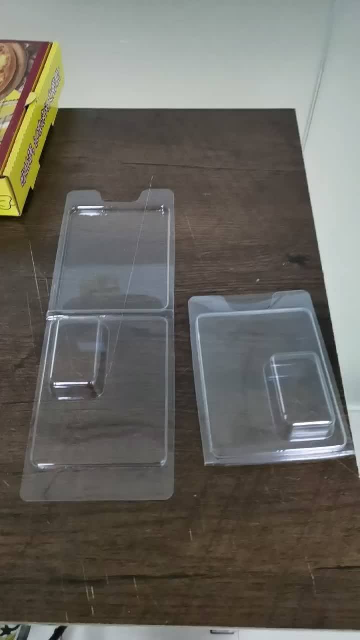 Clear Plastic Clamshell Blister Packs Customized Sliding Card Clamshell ...