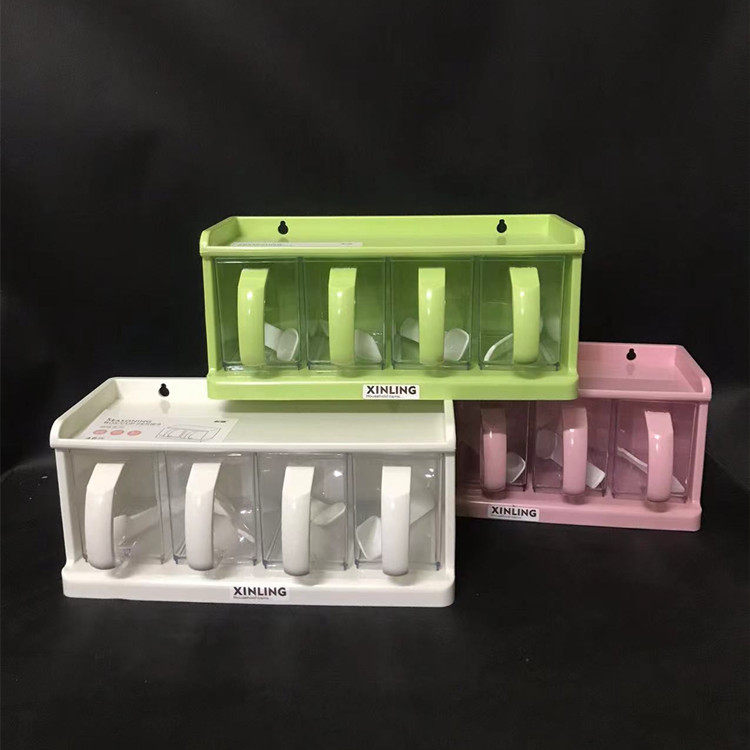 Xinling drawer-type four-grids seasoning box, kitchen seasoning handy ...