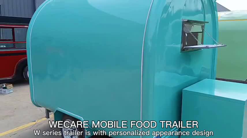 Wecare Commercial Concession Stand Burger Van Catering Trailer Ice ...