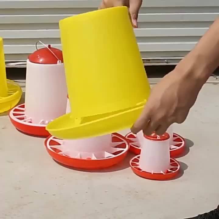 6kg Chicken Feed Bucket Plastic Basin Automatic Poultry Farming Chicken ...