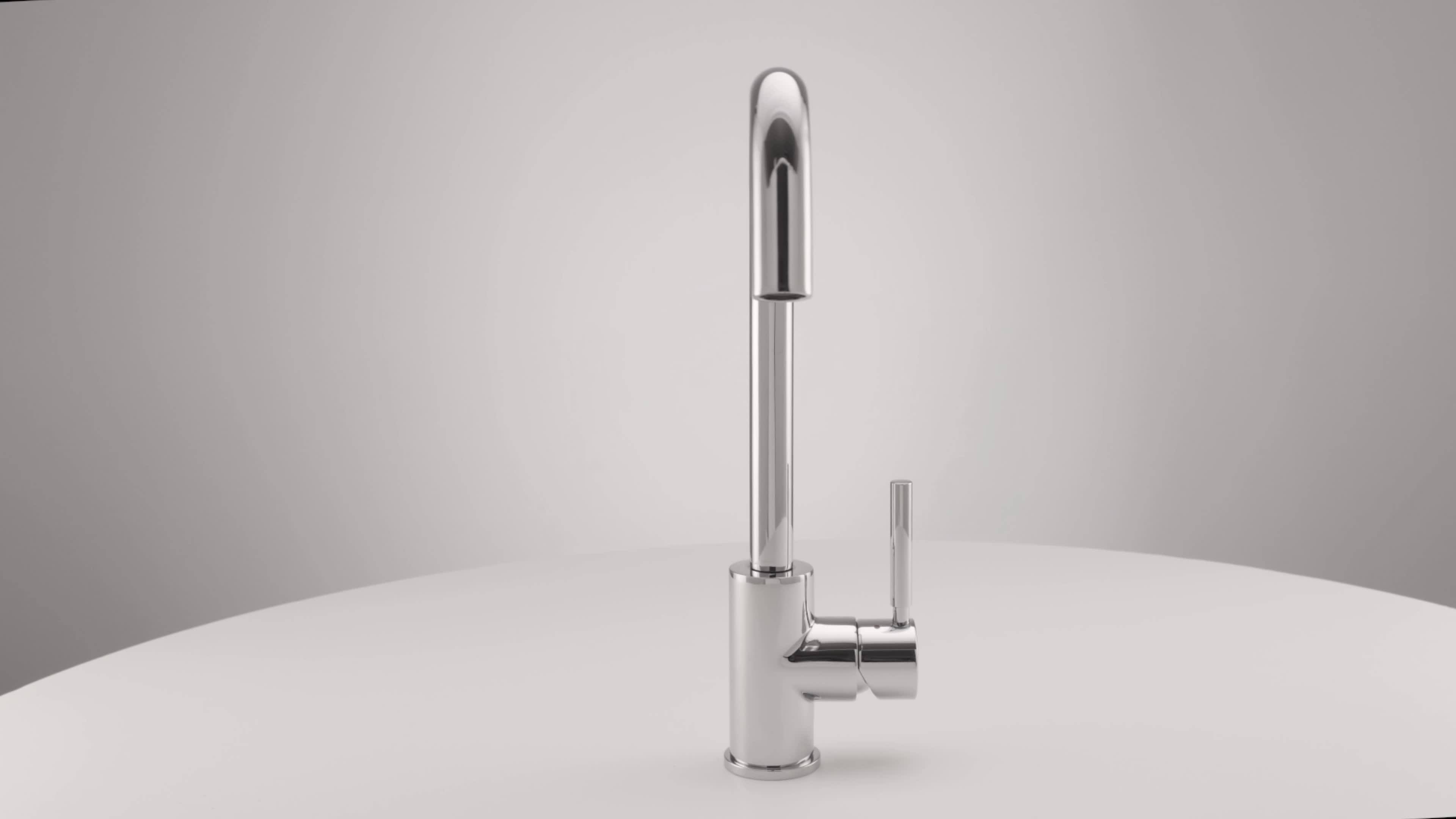 Made In Italy Minimalist Modern Collection Kitchen Mixer Swivel Spout ...