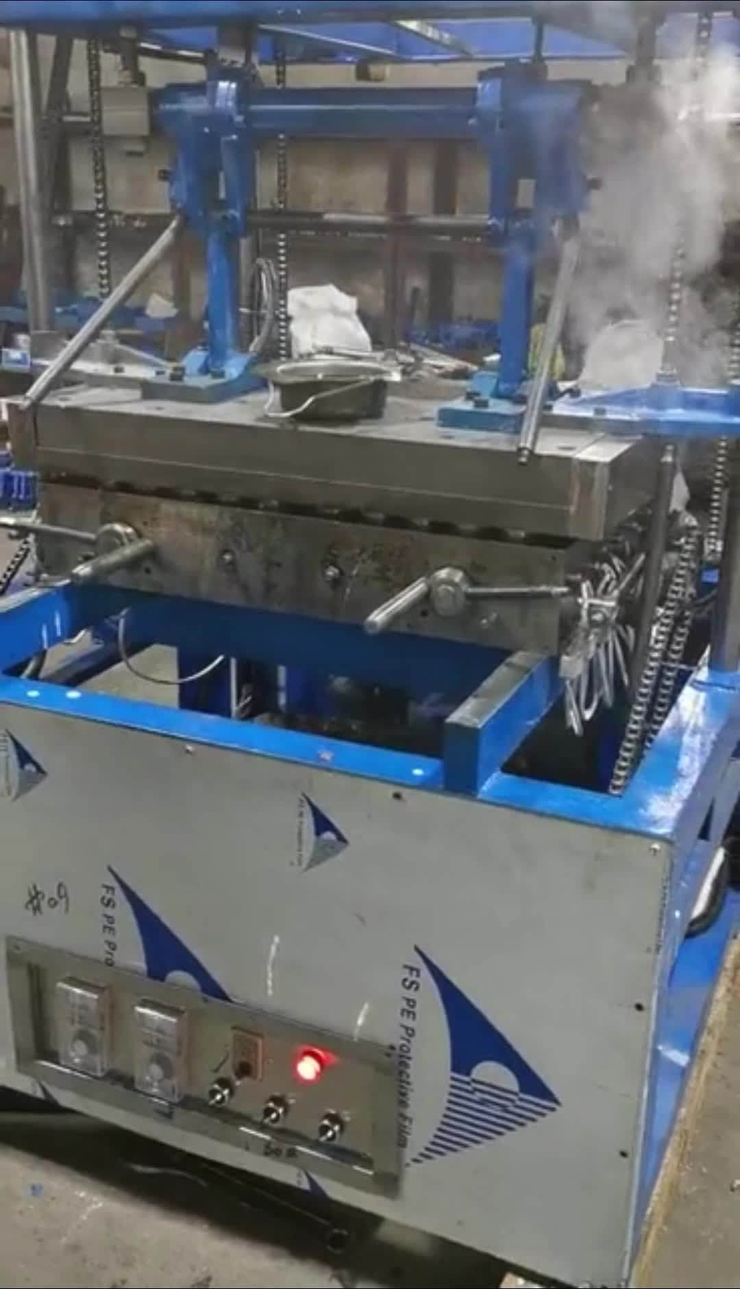 Double-headed Ice Cream Cone Machine Press Type Egg Tray Machine Waffle ...