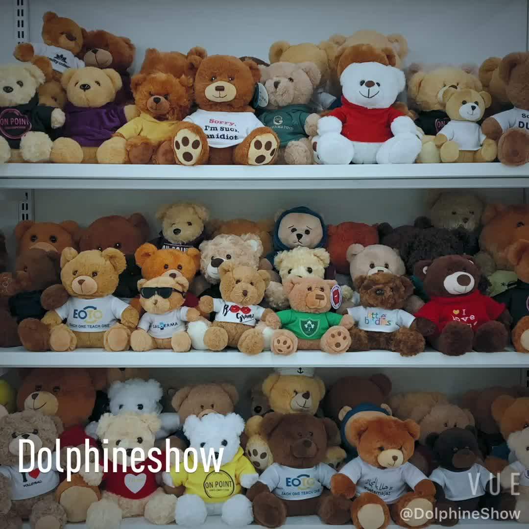 Wholesale Sublimation Plush Teddy Bear T Shirt Brand Your Logo Custom ...