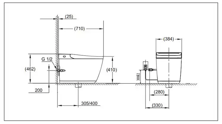 高仪/GROHE 39932/39933SH0/36538SH0艾吉娜一体式智能马桶坐便器