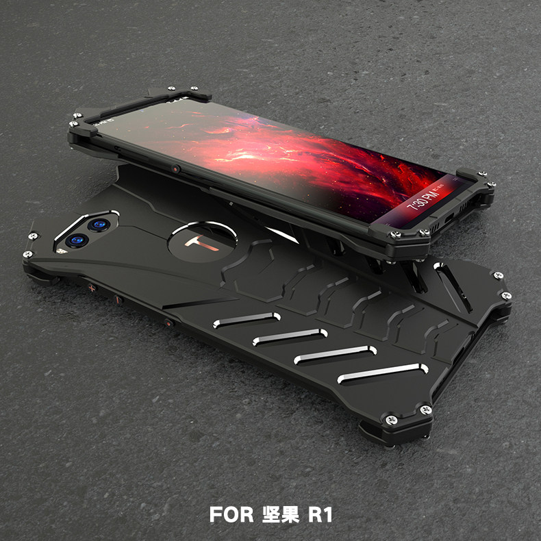R-Just Batman Shockproof Aluminum Shell Metal Case with Custom Bataran ...
