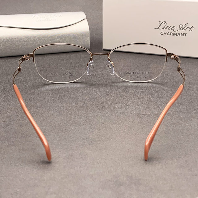 CHARMANT frame Xia Meng Line Titanium Series XL2923 Half Frame Women's ...