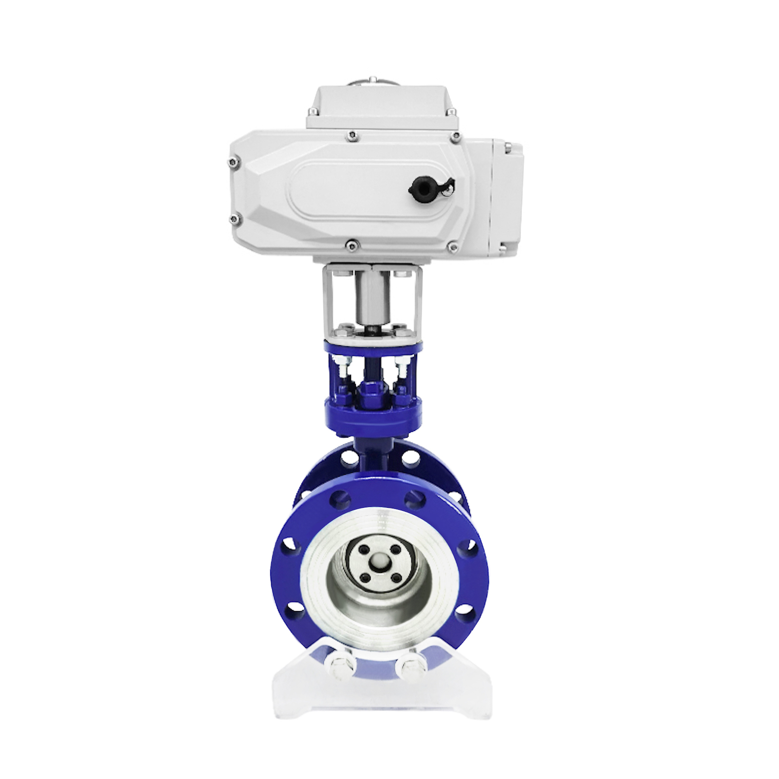 [USD 323.62] Electric High Temperature Flange Butterfly Valve Dn150 Three Eccentric Metal Hard ...