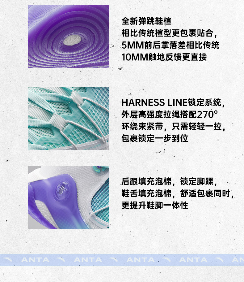 Anta Skyline 1 Nitrogen Tech Pro Basketball Shoes - Polar day – ANTO SPORTS