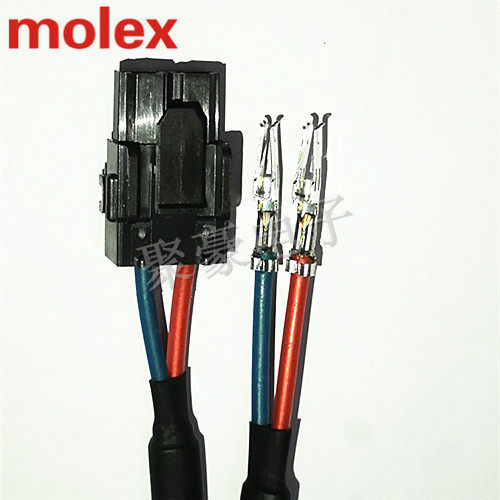 Molex正品间距10mm,428160212黑胶壳+42815镀金/锡端子大电流线束