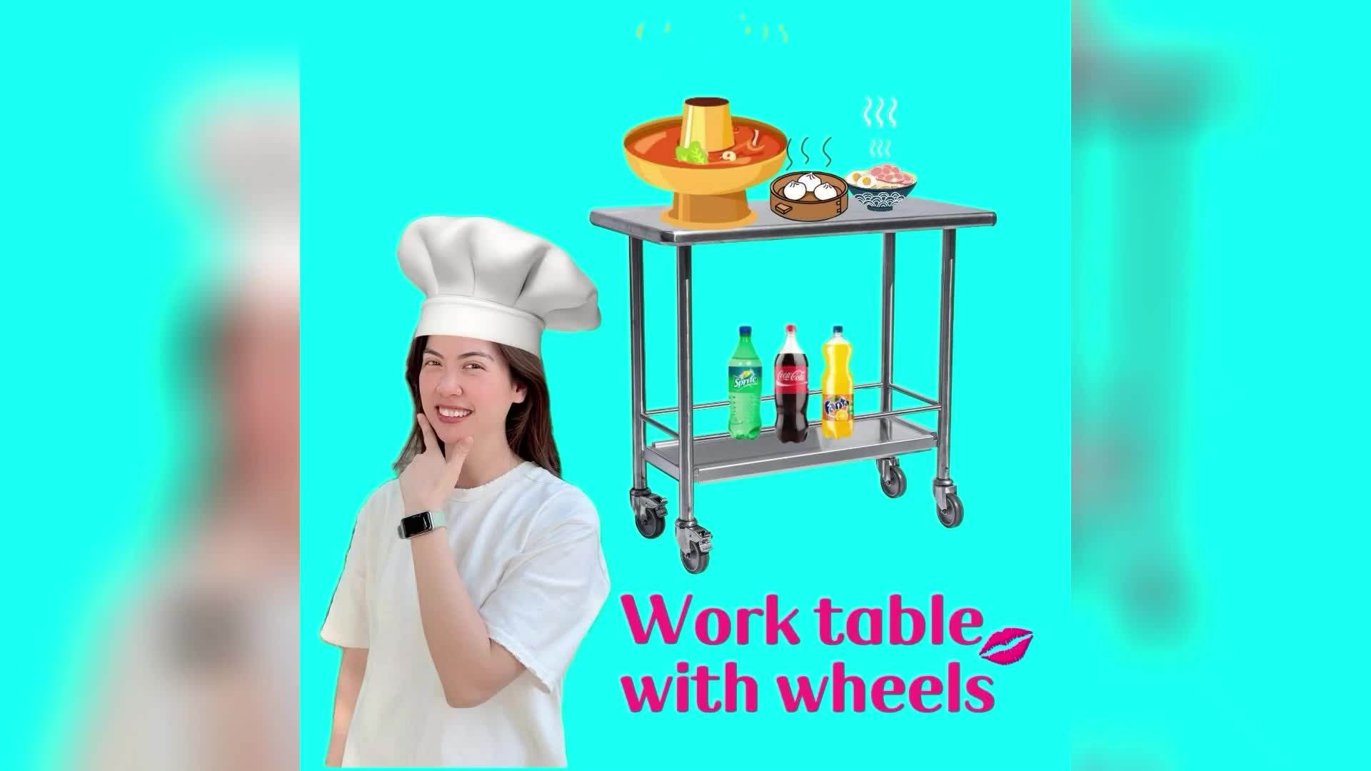 Stainless Steel Dish Clearing Trolley Restaurant Catering Dining Cart ...