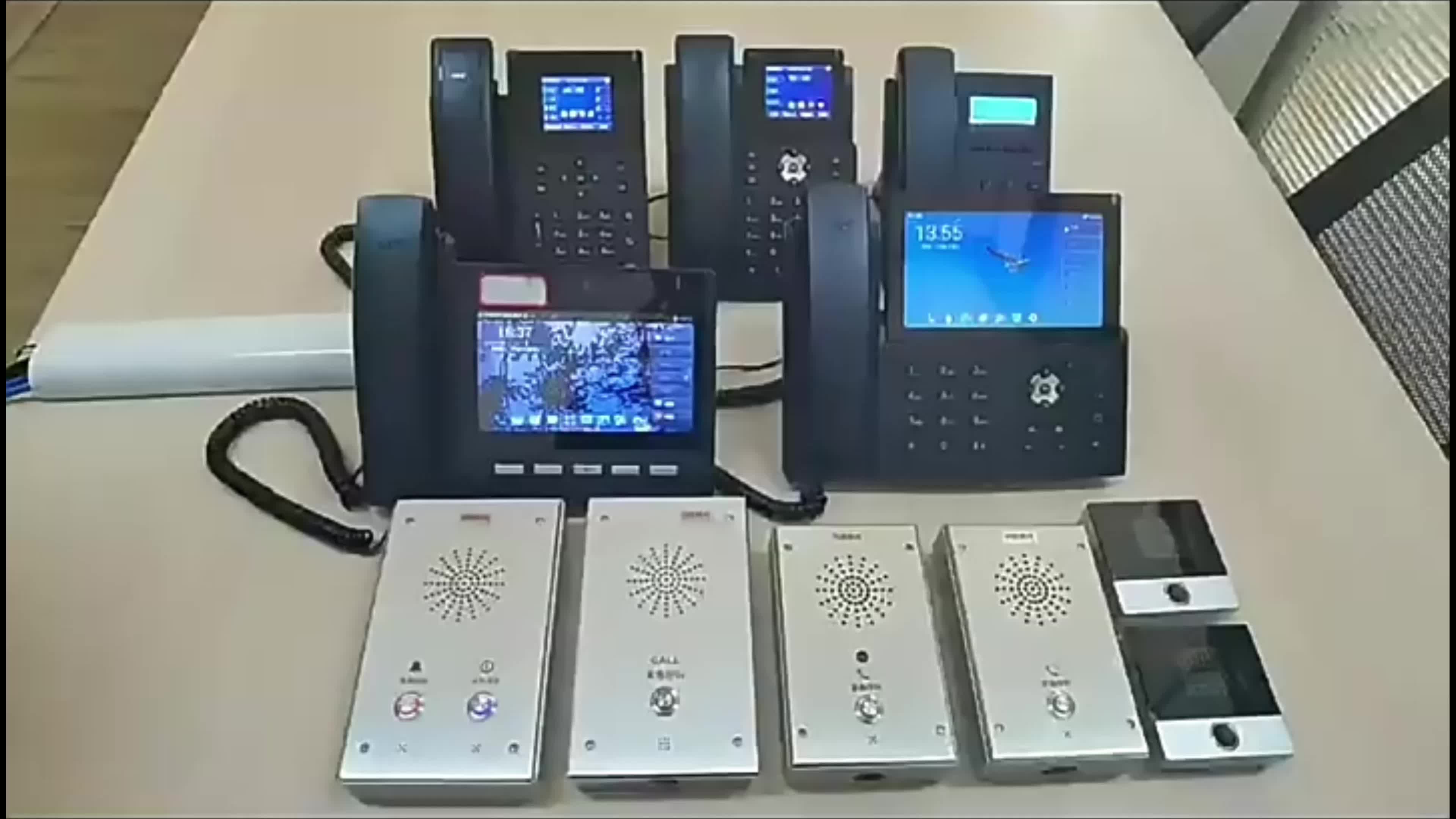 High Compatibility Desktop Hotel Sip Voip Intercom Android Ip Video Phone For School Ip Phone ...