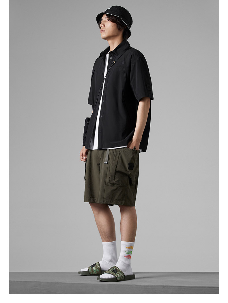 TheNorthFace北面UE男先锋设计防泼溅大口袋短袖衬衫23新款81L7_THE NORTH FACE ICON 2021 TheNorthFace北面UE男先锋设计防泼溅大口袋短袖衬衫23新款81L7_THE NORTH FACE ICON 2021