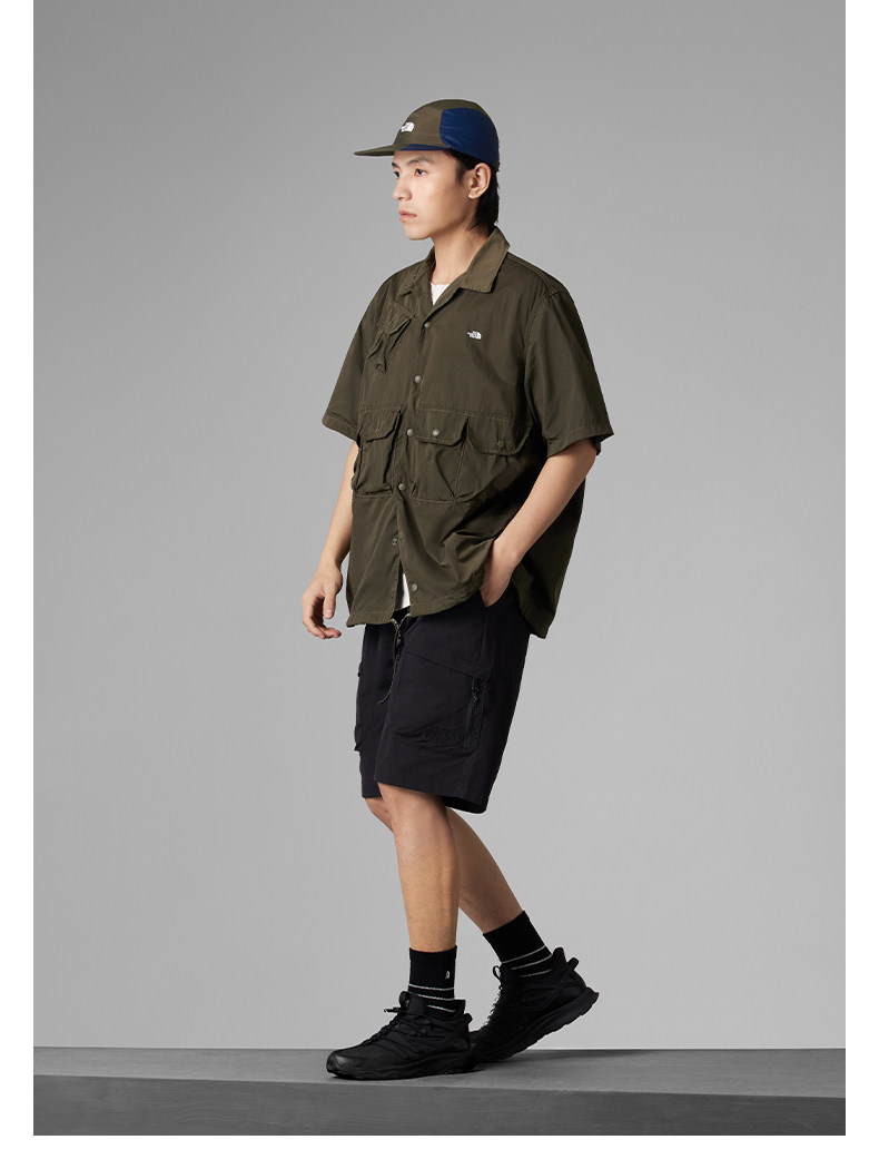 TheNorthFace北面UE先锋设计男防风防泼溅短袖衬衫24夏新款885N_TheNorthFace北面