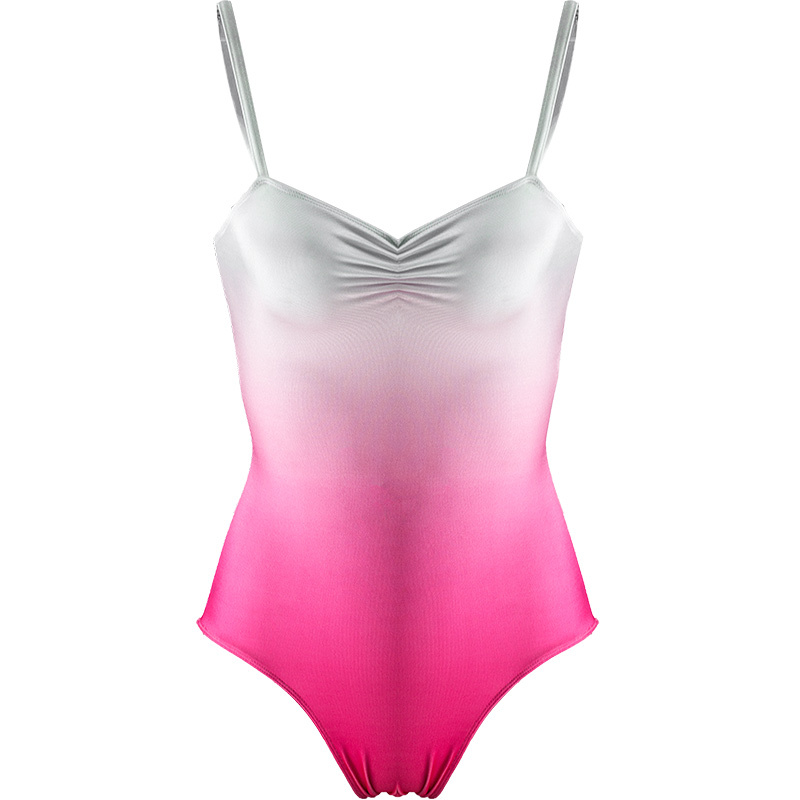 Ballroom latin dance bodysuit for women Gradient color suspender ...