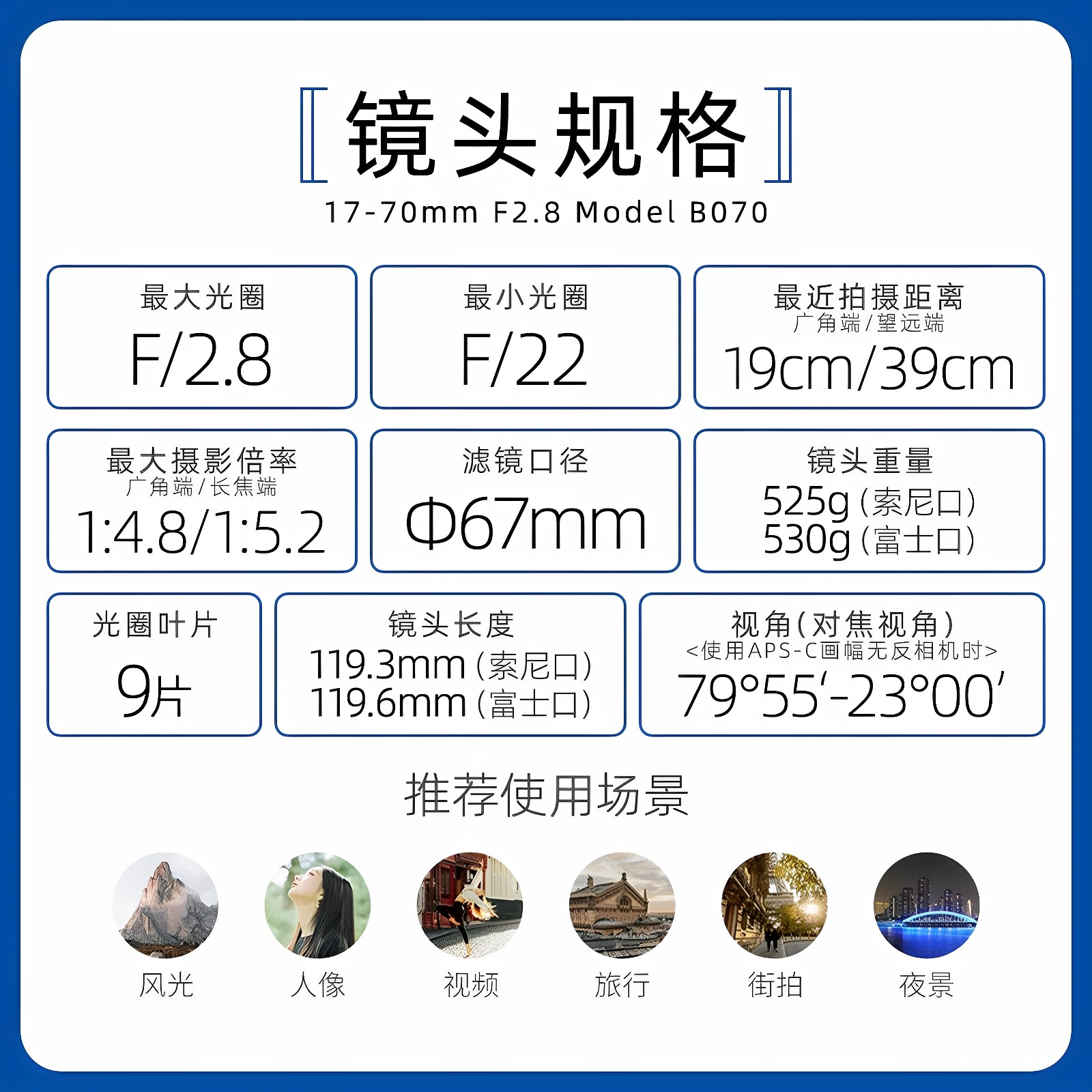 腾龙17-70mm F2.8 B070：索尼微单的最佳拍档，大光圈防抖镜头的性价比之王！-单反镜头-淘宝百科网
