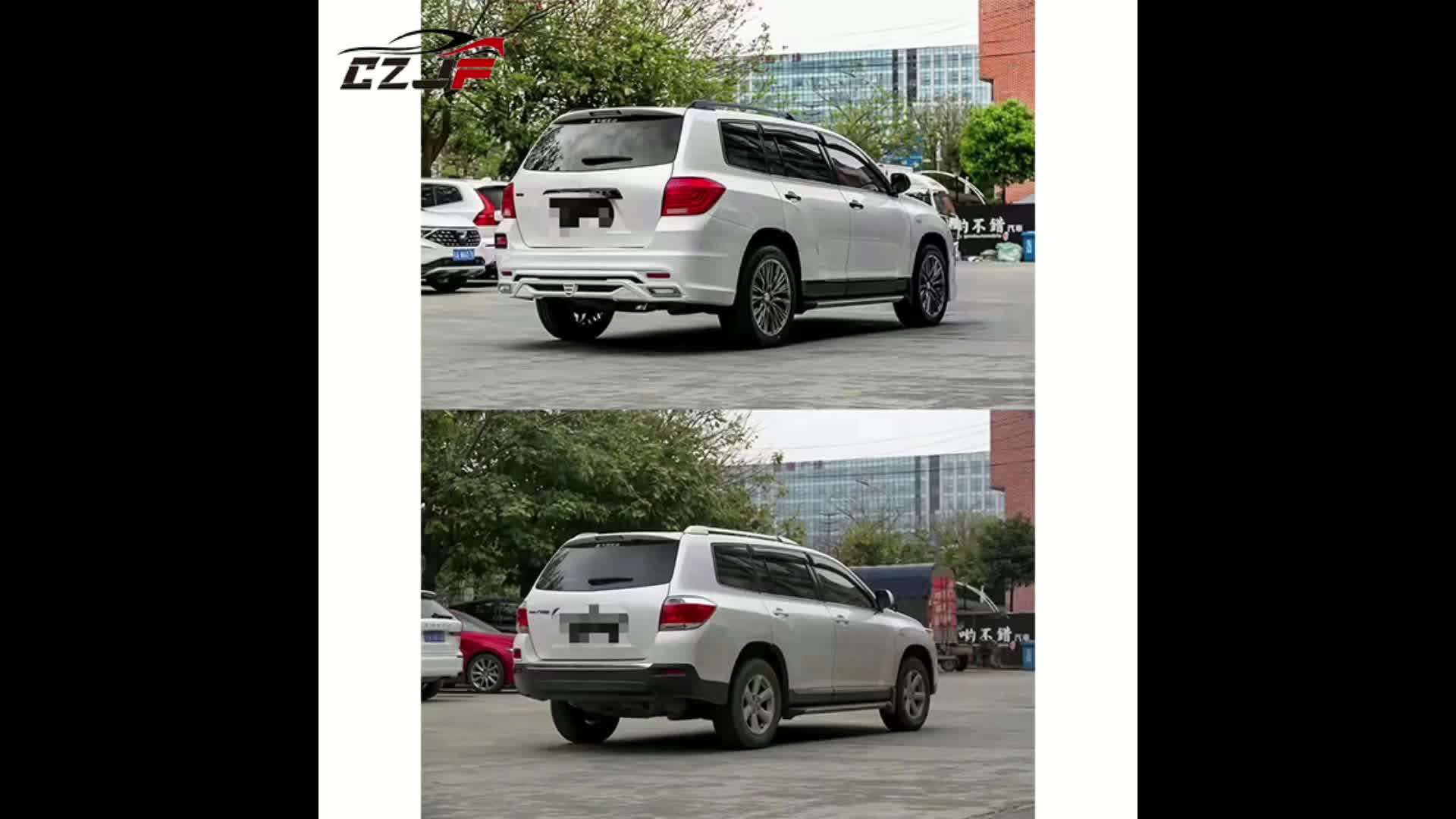 Car Rear Front Bumper Body Kit For Toyota Highlander 2012-2014 Year ...