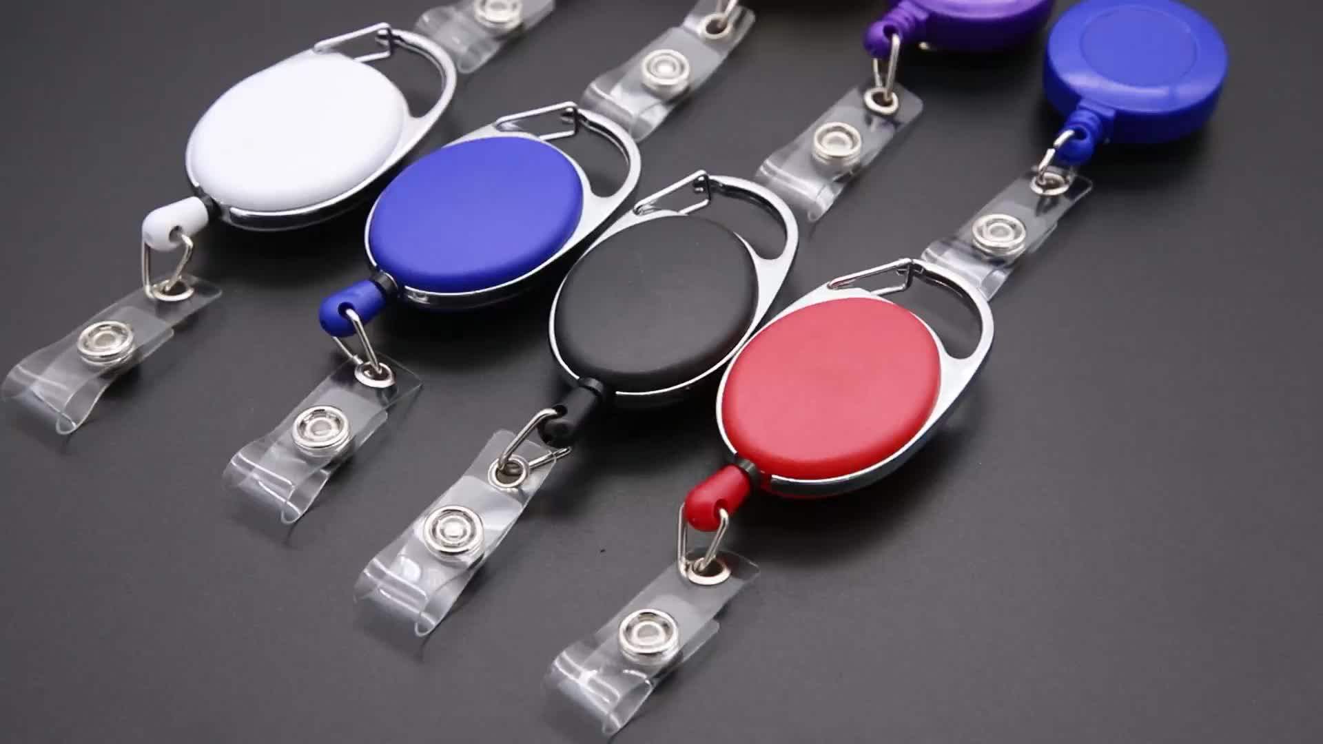 Heavy Duty Oval Yoyo Plastic Abs Id Name Badge Reel Retractable Badge ...