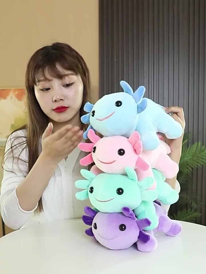 Axolotl Stuffed Plush Soft Squishy Kawaii Animals Plush Doll Kids ...