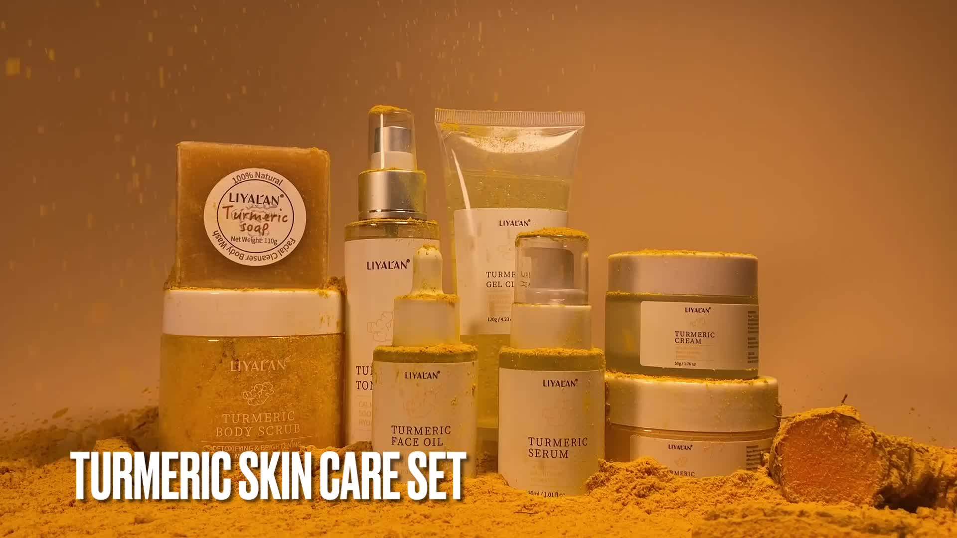 Tumeric Facial Anti Acne Brightening Private Label Skincare Lightening ...