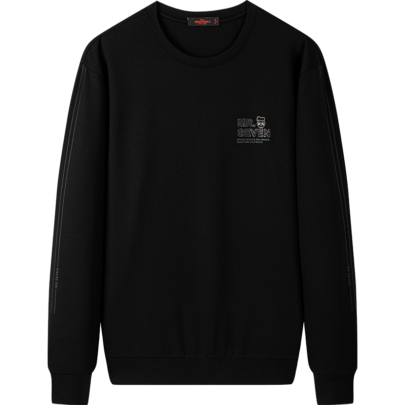 【柒先生系列】柒牌清仓卫衣男春秋时尚休闲长袖圆领套头体恤-Taobao Singapore