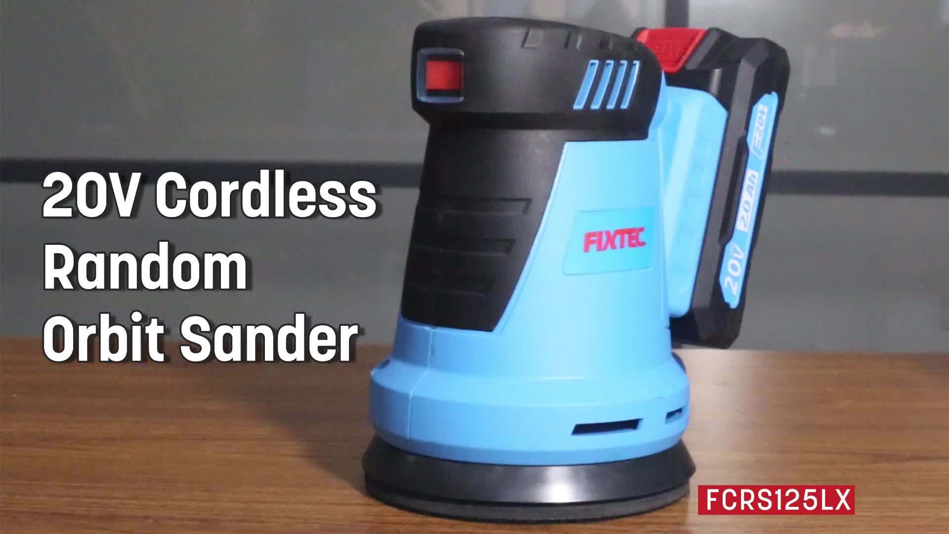 Fixtec 20v Cordless Random Orbital Sander Kit 12000rpm Electric Hand Sander With 1pc 80 Grit ...