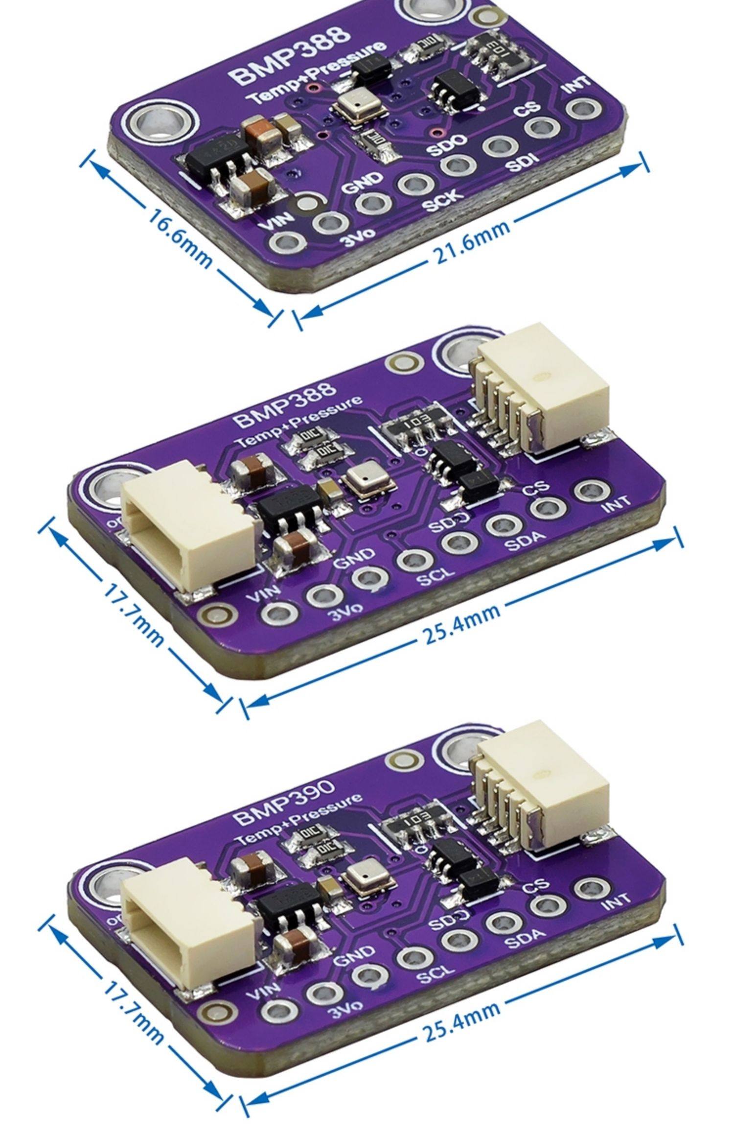 评估板 BMP388 BMP390数字气压传感器 IIC接口端子 低功耗 低噪音-阿里巴巴