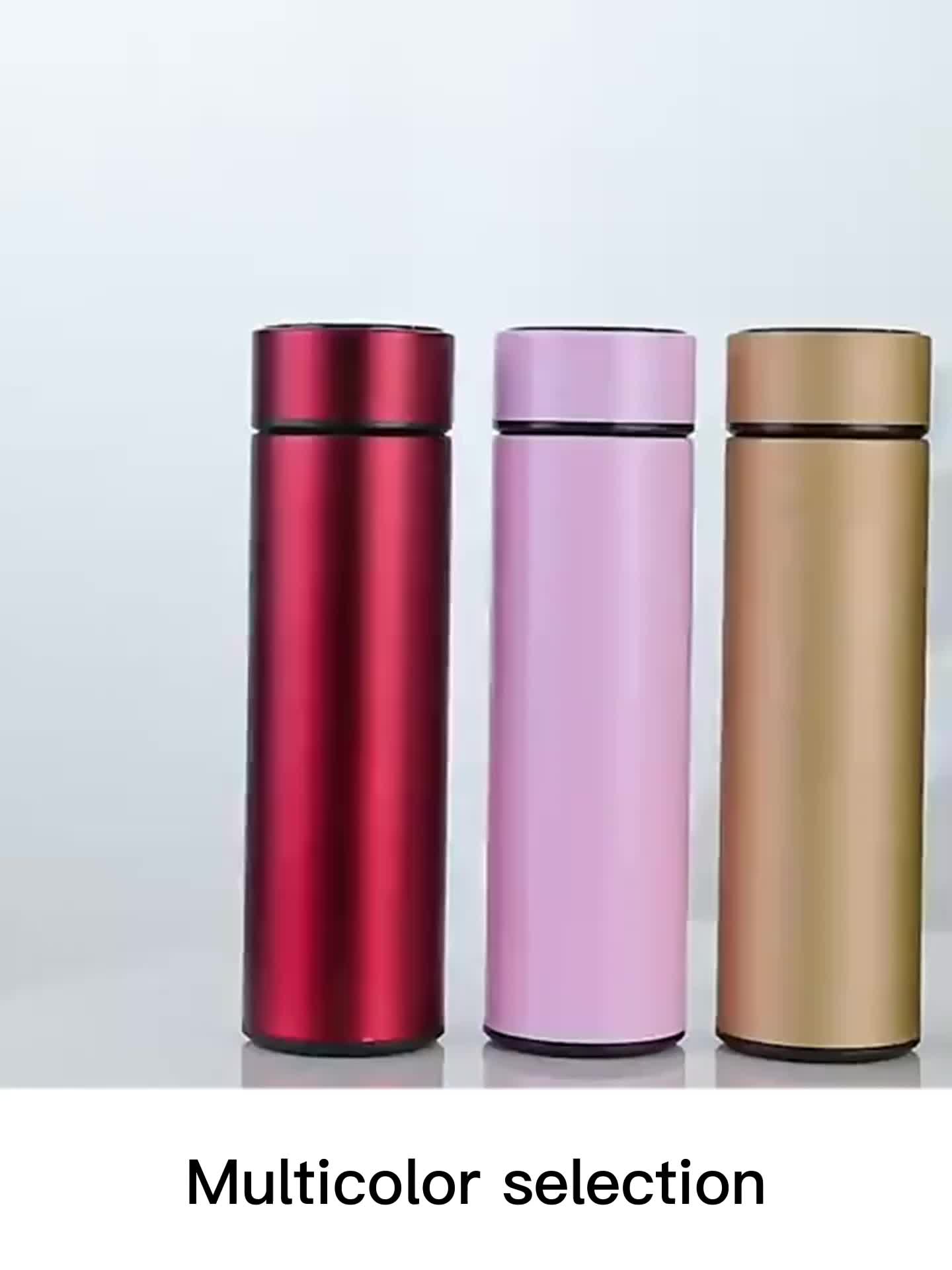 Smart Led Temperature Display Metal Insulation Water Bottle Cup Stainless Steel Intelligent ...