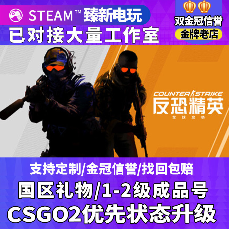 cs2优先账户状态升级csgo激活码CDK挂箱子账号2级以上中国全球区