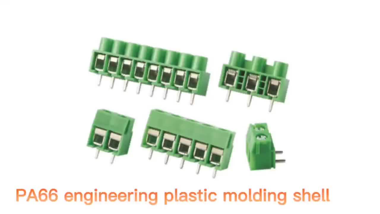 Green Electronic Pcb Screw Terminal Block 2-24pin Male Wire To Wire ...