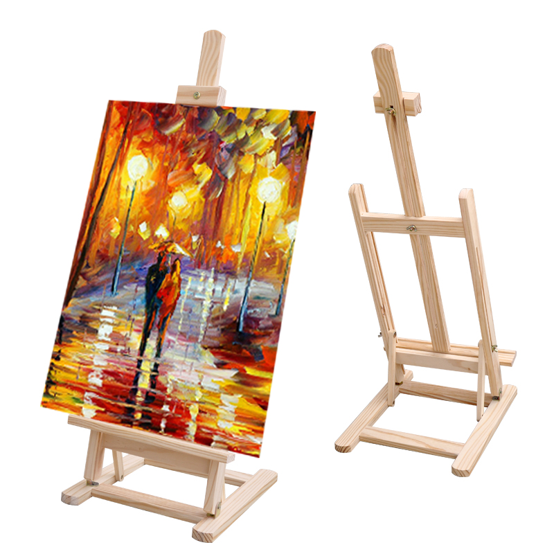 可攜式桌面臺式摺疊小畫架水粉水彩油畫素描桌面畫架 可放四開A3-Taobao