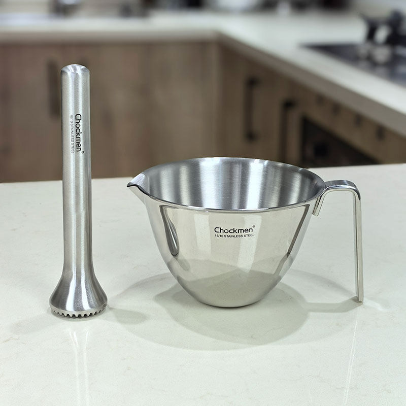 Chockmen 18/10 stainless steel garlic masher: the kitchen handy gadget ...