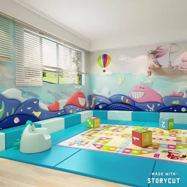 Hot Sale Custom Children Kids Room Padded Wall Panel Girl Boy ...