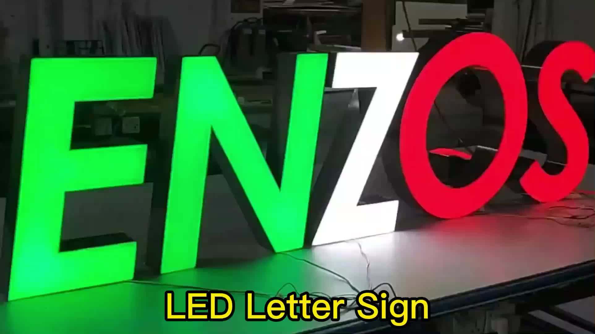 Cartel De Letras Con Canal De Amor,Iluminación Personalizada,Para ...