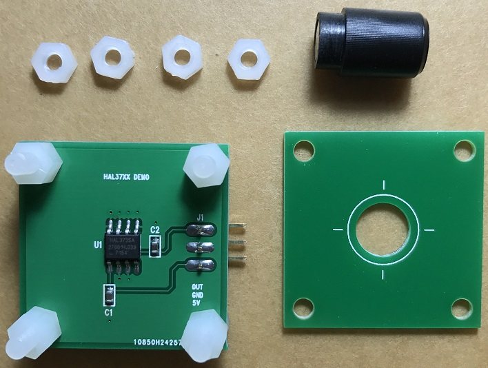 HAL3725 Hall Angle Sensor HAL3725 Evaluation Board Analog Output 0-360 ...