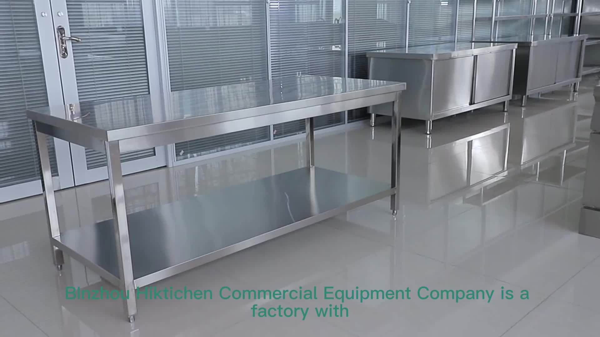 Commercial Stainless Steel Worktable Inox Prep Working Table Stainless ...