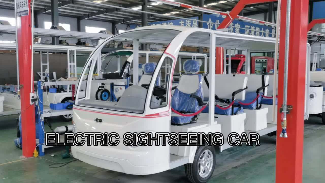 Customized Shuttle Bus Beemotor Fully Enclosed Sightseeing Bus ...