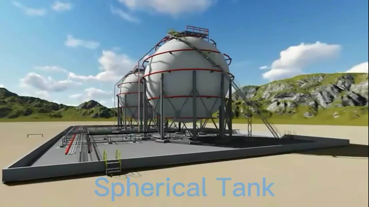 Propane Butane Lpg Cng Lnh3 Ch4 Ball Tank Spherical Storage Tank With ...