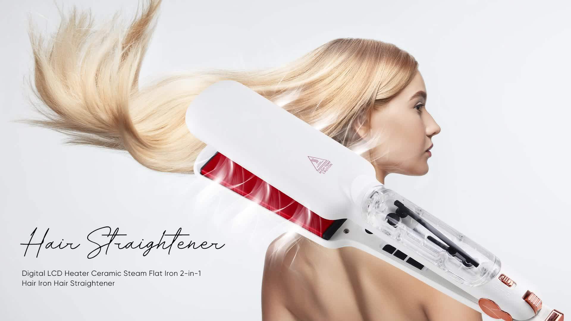 Private Label Ionic Electric Ceramic Professional Flat Iron Hair ...