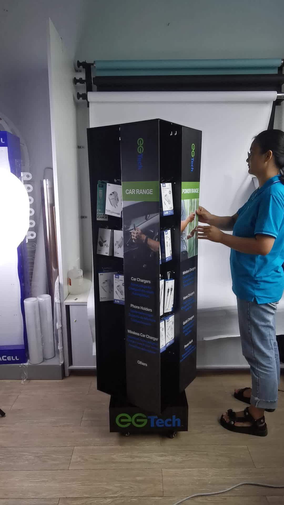 4 Turning Wheels Phone Adapter Charger Display Phone Pouch Display ...