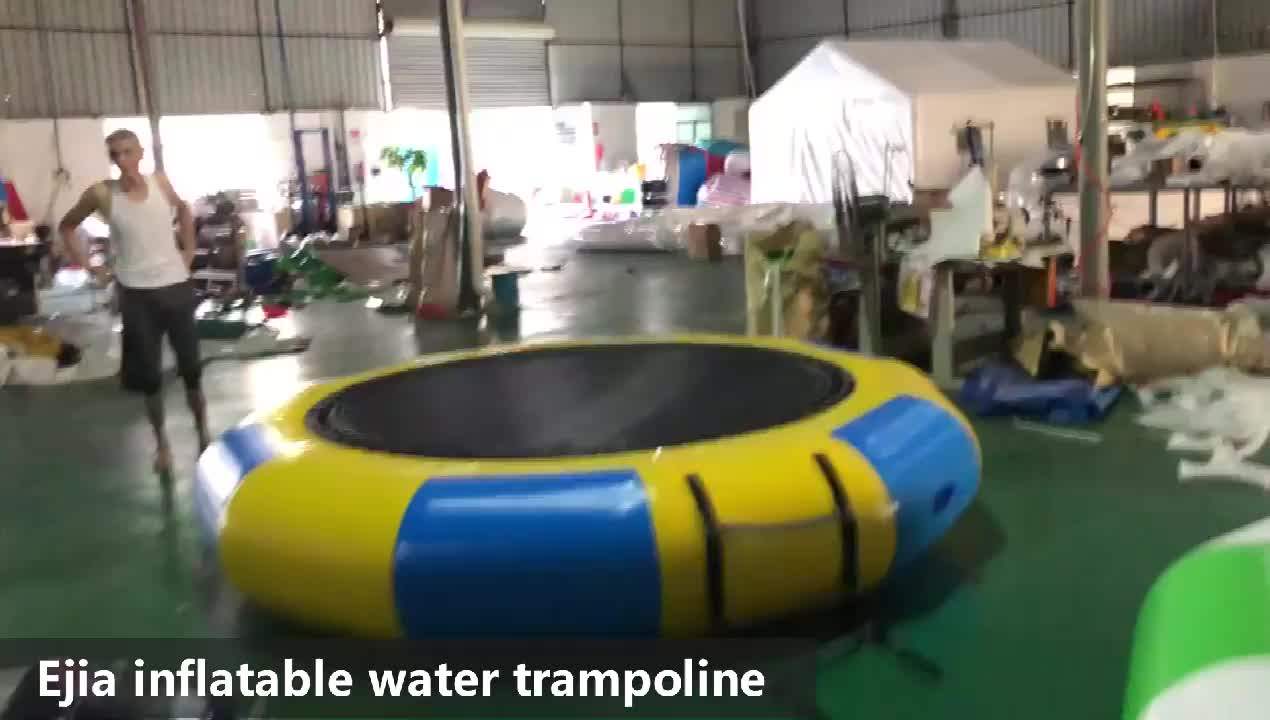 2024 Inflatable Splash Padded Jump Bouncer Platform Water Trampoline Pvc Material Inflatable Sea ...