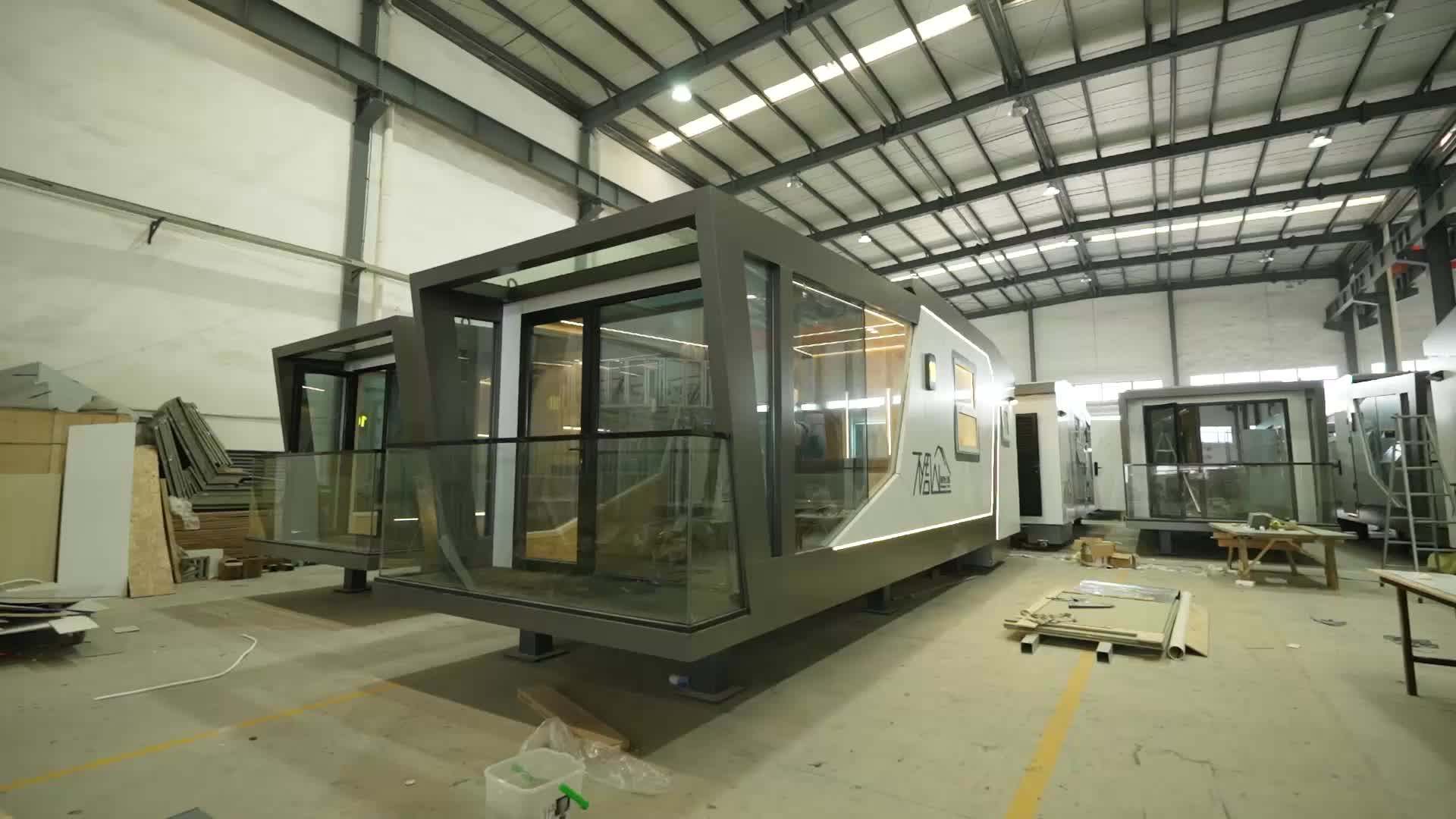 Luxury Modular Hotel Unit For Glamping Site Prefab Light Gauge Steel ...