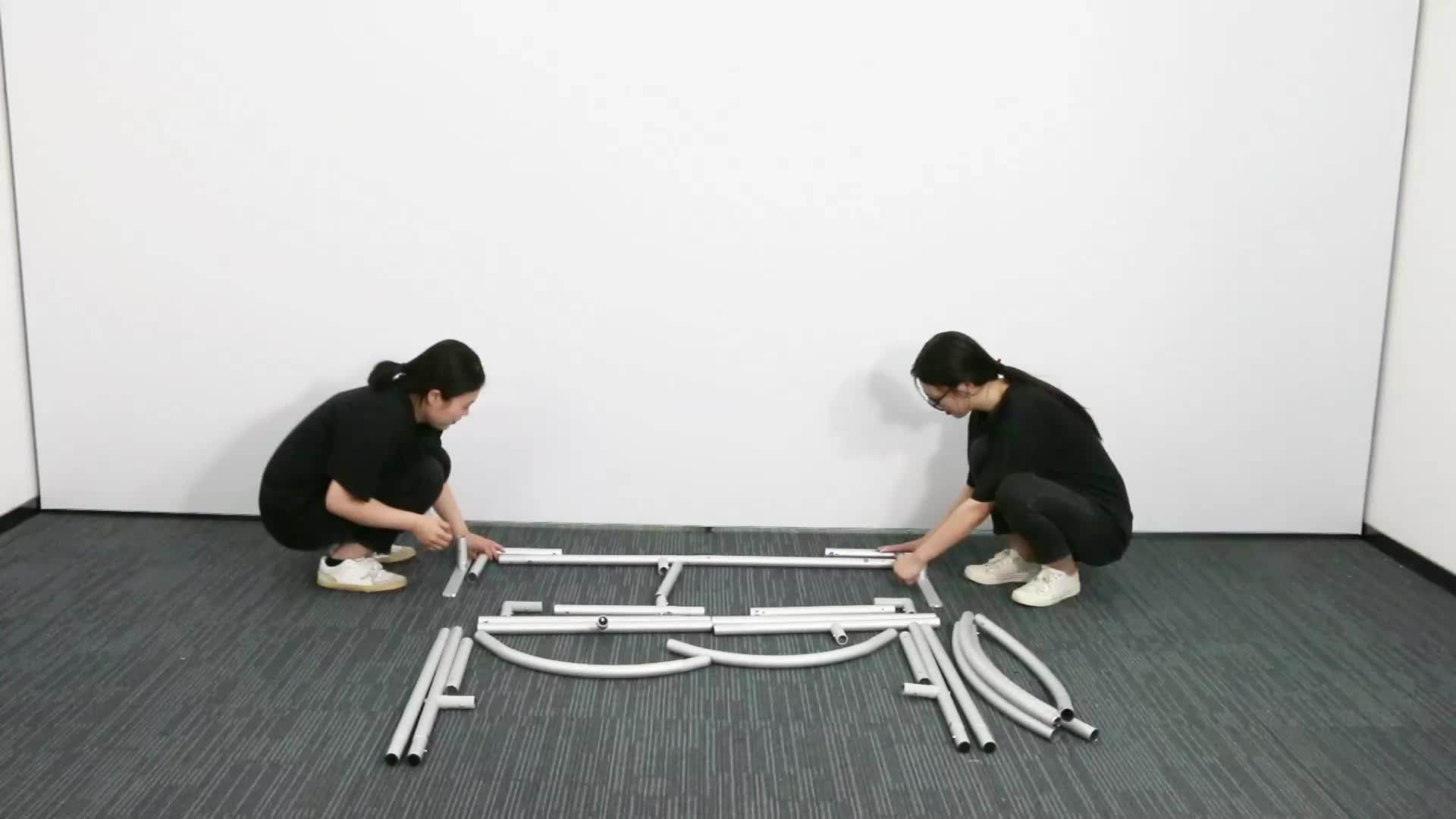 Tension Fabric Girls Birthday Party Gold Portable Open Chiara Double ...