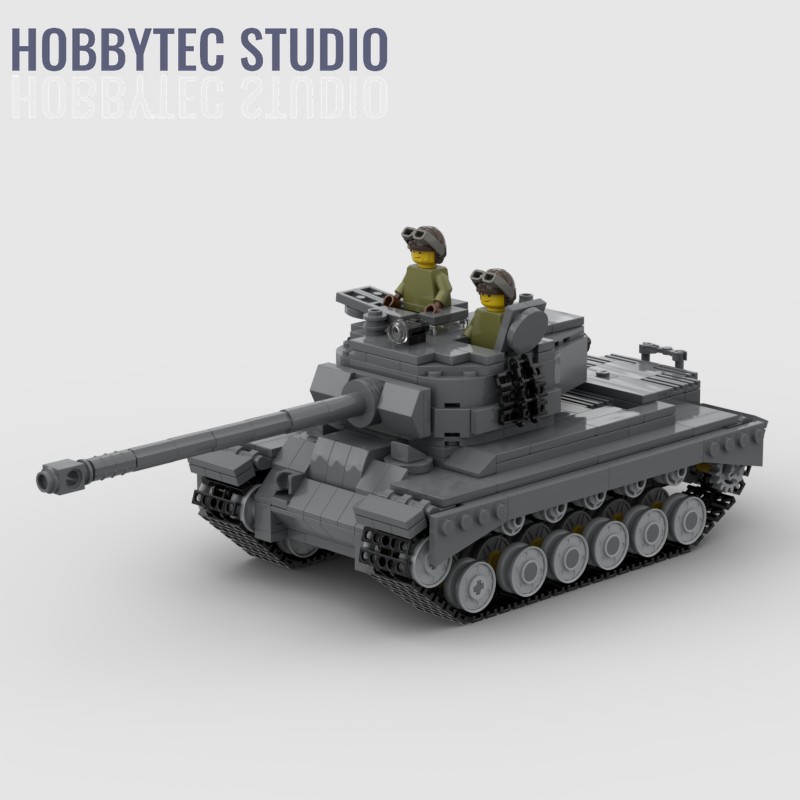 LEGO 乐高 美军M46 巴顿 坦克 773pcs io+PDF「设计图纸」