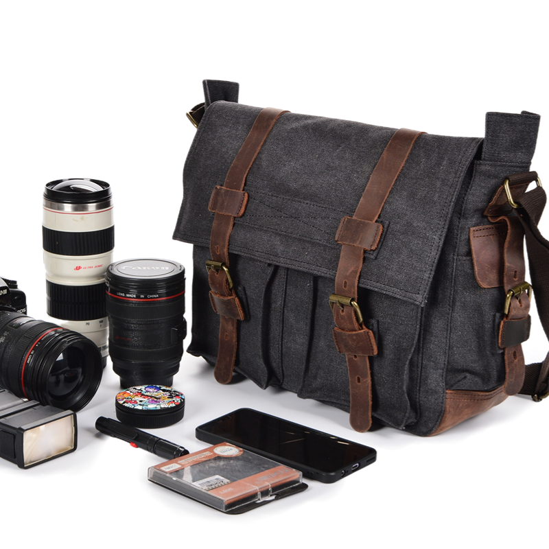 Retro digital camera bag, camera bag, crossbody shoulder camera case ...