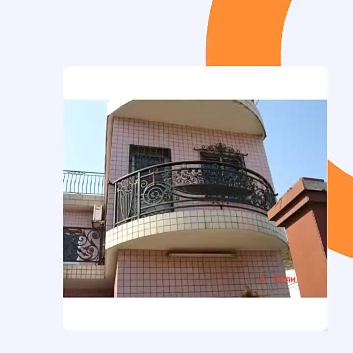 Professional Customized Iron Balcony Grill Designs Simple Wrought Iron ...