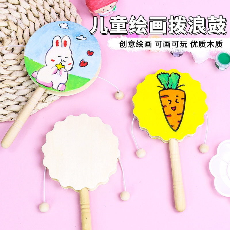 Handmade diy rattle: creative art painting, homemade baby-specific ...