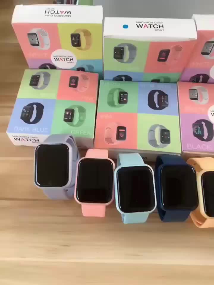 2022 D20 Macaron Color Smartwatch D20s Reloj Inteligente 1.44 Inch ...