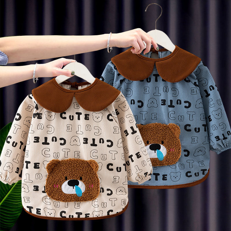 👶🏻 Kids' fall and winter savior, waterproof anti-dirty apron waterproof ...